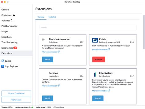 Extensions Rancher Desktop Docs