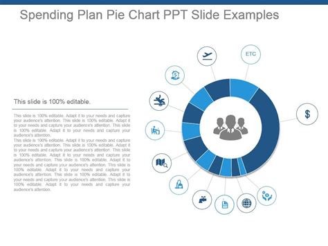 Spending Plan Pie Chart Ppt Slide Examples Powerpoint Templates