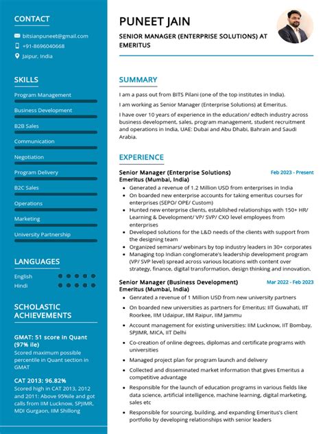 resume puneet jain bits pilani emeritus 02092023 pdf sales