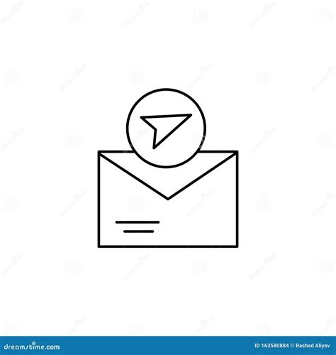 Message Email Send Icon Simple Line Outline Vector Of Information Transfer Icons For Ui And