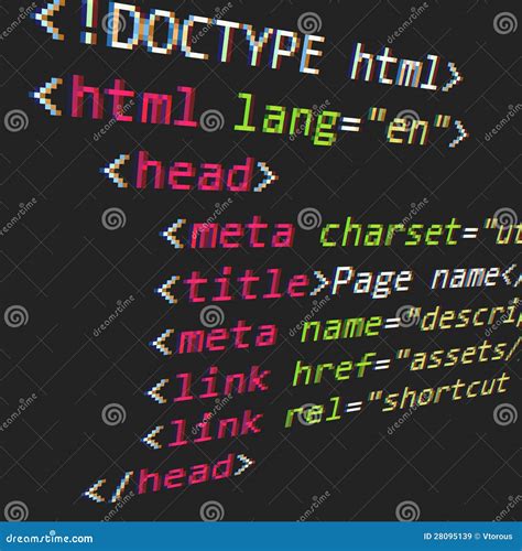 css och html kodifierar vektor illustrationer illustration av netto