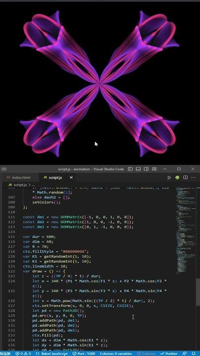 Flower Animation 😨😨 Java Script Animations Shorts Css Javascript