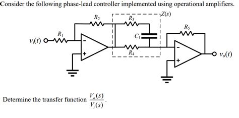 Solved Determine The Transfer Function Vi S Vo S Chegg Com