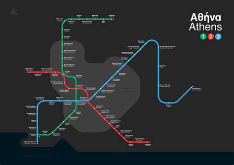 Athens Metro Map Amazing Maps