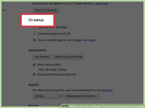 How To Set Up A Google Chrome Personalized Homepage