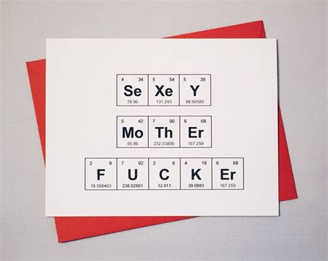 Sassy Chemistry Periodic Table Of The Elements Sexy Mf Etsy