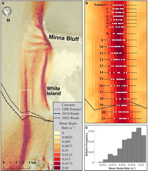 A Gridded Map Of Interpolated Shear Strain Rate Overlaid On Radarsat2 Download Scientific