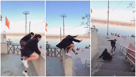 Ladki Ka Video Reel बनाना लड़की को पड़ा भारी जंप करने में गिरी ऐसे कि आंख आ गई बाहर । Ladki Ka