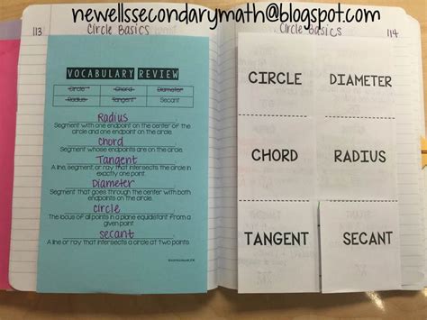 Circle Basics Unit Part 1 Mrs Newells Math