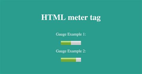best practices for using html5 meter and progress elements