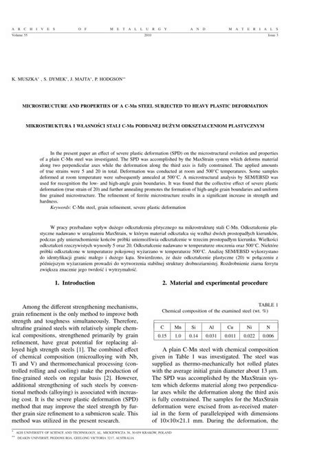 pdf microstructure and properties of a c mn …imim pl files archiwum