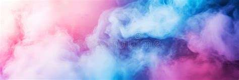 Aesthetic Abstract Background With Gradient Of Smoky Blue And Pink