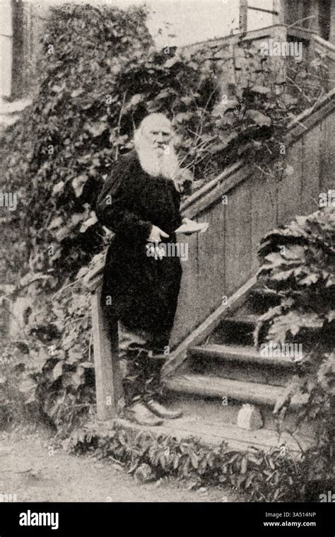 Portrait Of Leo Nikolayevich Tolstoy 1820 1910 Russian Philosopher