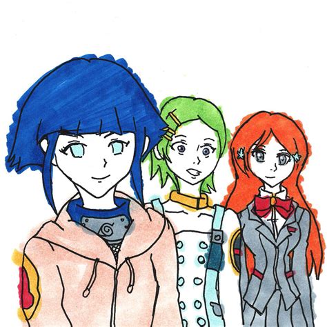Fa Hinata Eureka Orihime By Eureka747 On Deviantart