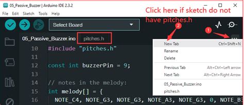 Passive Buzzer — Basic Starter Kit For Arduino Uno R4 Wifi Documentation