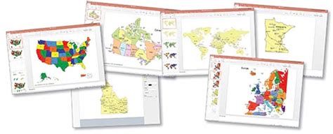 Editable PowerPoint Clipart Maps For Presentations