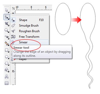 Smear Tool Fitur Baru Pada CorelDRAW X Belajar CorelDRAW