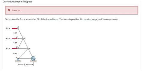 Solved Current Attempt in Progress Incorrect Determine the | Chegg.com