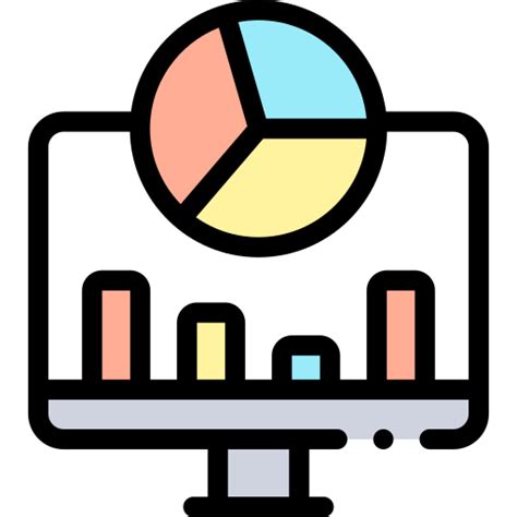 Analysis Detailed Rounded Lineal Color Icon