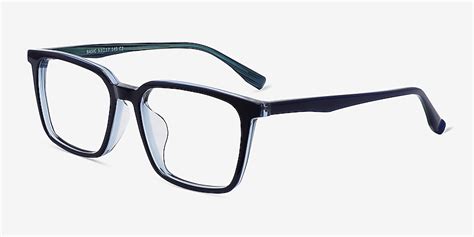 Basic Rectangle Navy Full Rim Eyeglasses Eyebuydirect