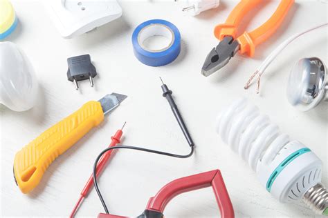 Ferramentas E Componentes De Trabalho Objetos Elétricos 4340217 Foto De Stock No Vecteezy
