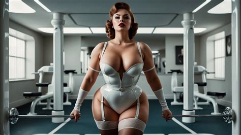 Classic Beauty Futuristic Fitness 1950s Women In Action Ai Short