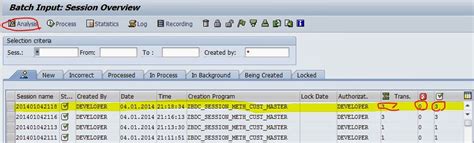 BDC Session Method SAPCODES