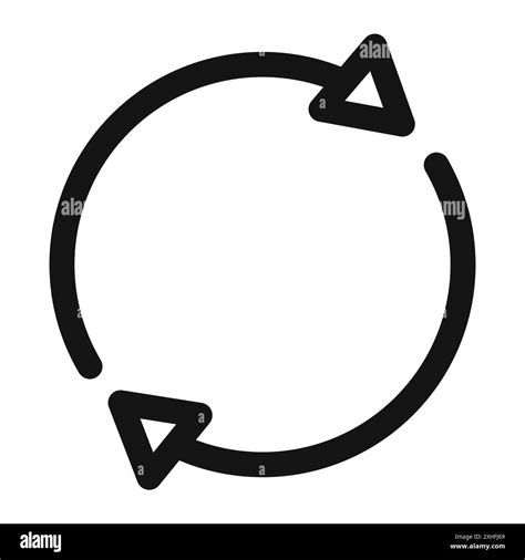 Synchronization Icon Vector Symbol Or Sign Set Collection In Black And