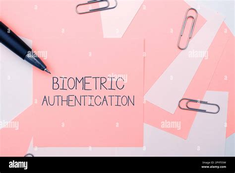 Conceptual Display Biometric Authentication Business Idea Identity Verification Involves