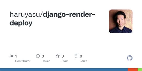 github haruyasu django render deploy