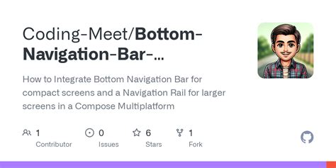 GitHub Coding Meet Bottom Navigation Bar Navigation Rail KMP How To Integrate Bottom