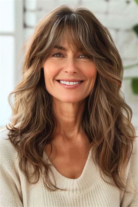 30 Youthful Hairstyles For Women Over 50 With Thick Hair In 2024 Long