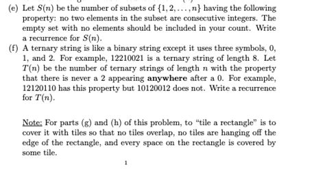 solved in each situation write a recurrence relation