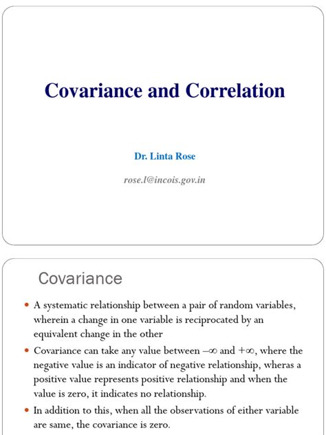 C5 Covariance Correlation Pdf Covariance Errors And Residuals