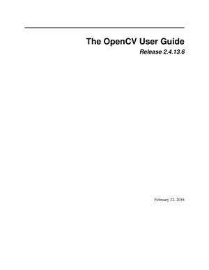 Opencv Cheatsheet Bnbnbnbnb Opencv Cheat Sheet C The Opencv C Reference Manual Is