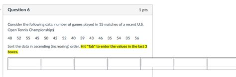 solved consider the following data number of games played
