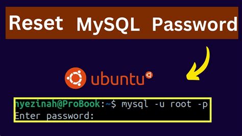 How To Reset Mysql Root Password On Ubuntu Server Youtube