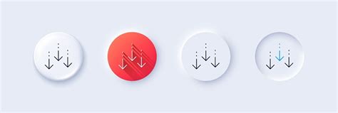 scroll down arrow line icon scrolling screen sign swipe page line icons
