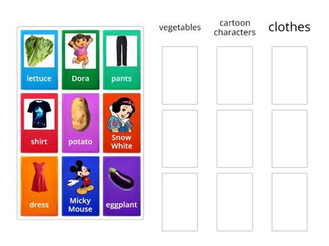 Classifying Words Into Basic Categories Group Sort