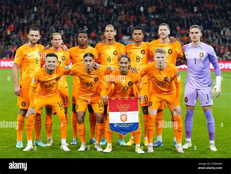 A Netherlands Team Group Photo Ahead Of The Uefa Euro 2024 Qualifying