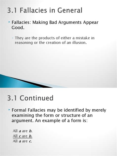 Chapter 03 Hurley 12e Pdf Fallacy Argument