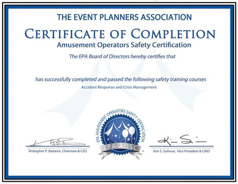 Event Planning Certification Event Planner Certificate