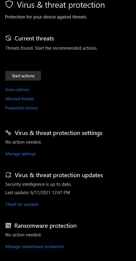 Windows Defender Detects A Threat But It Is Blank And I Cannot Do Anything R Antivirus