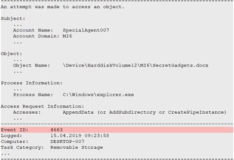 Event ID Occurrence Log Fields Explanation Use Cases Security Investigation