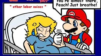 Pregnant Princess Peach In Labor