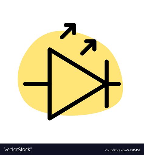 Small Semiconductor Device Emitting Light When Vector Image