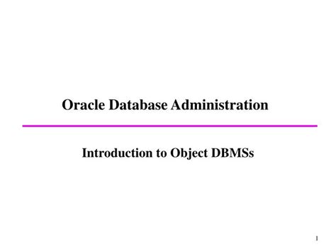 Ppt Oracle Database Administration Powerpoint Presentation Free