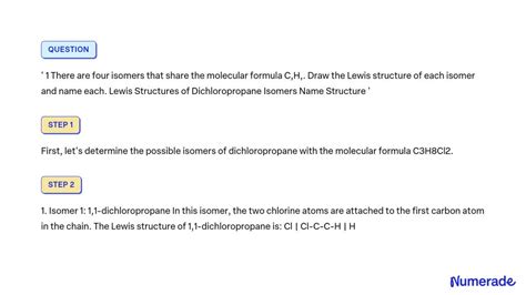 Solved 1 There Are Four Isomers That Share The Molecular Formula C H Draw The Lewis