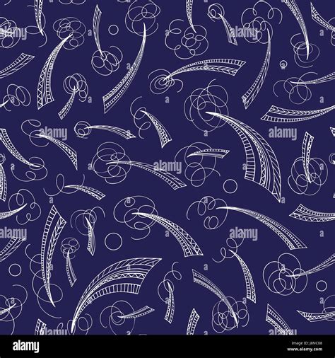Hand Drawn Abstract Pattern Vector Seamless Background Stock Vector Image Art Alamy