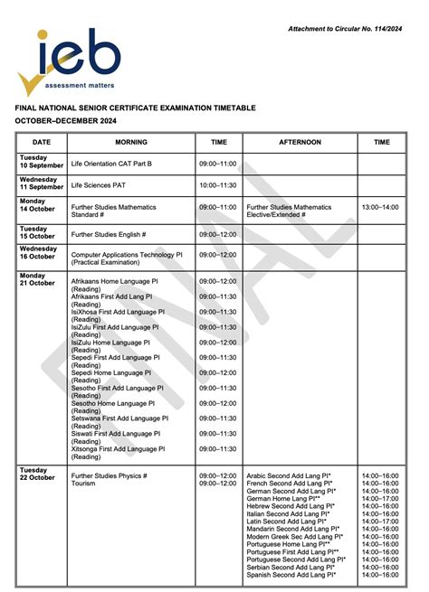 Here S The 2024 Matric Final Exam Schedule